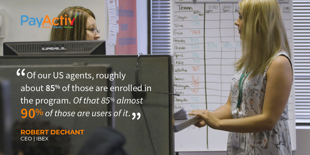 Payactiv has Partnered with IBEX for Employee Financial Wellness