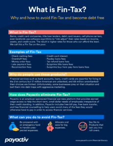 What is Fin-Tax? Why and How to Avoid It? - Payactiv